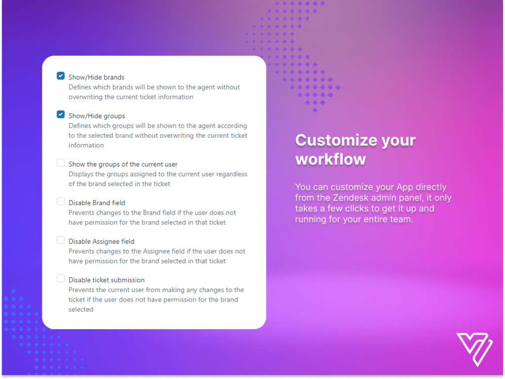 Brands Flow App Integration with Zendesk Support